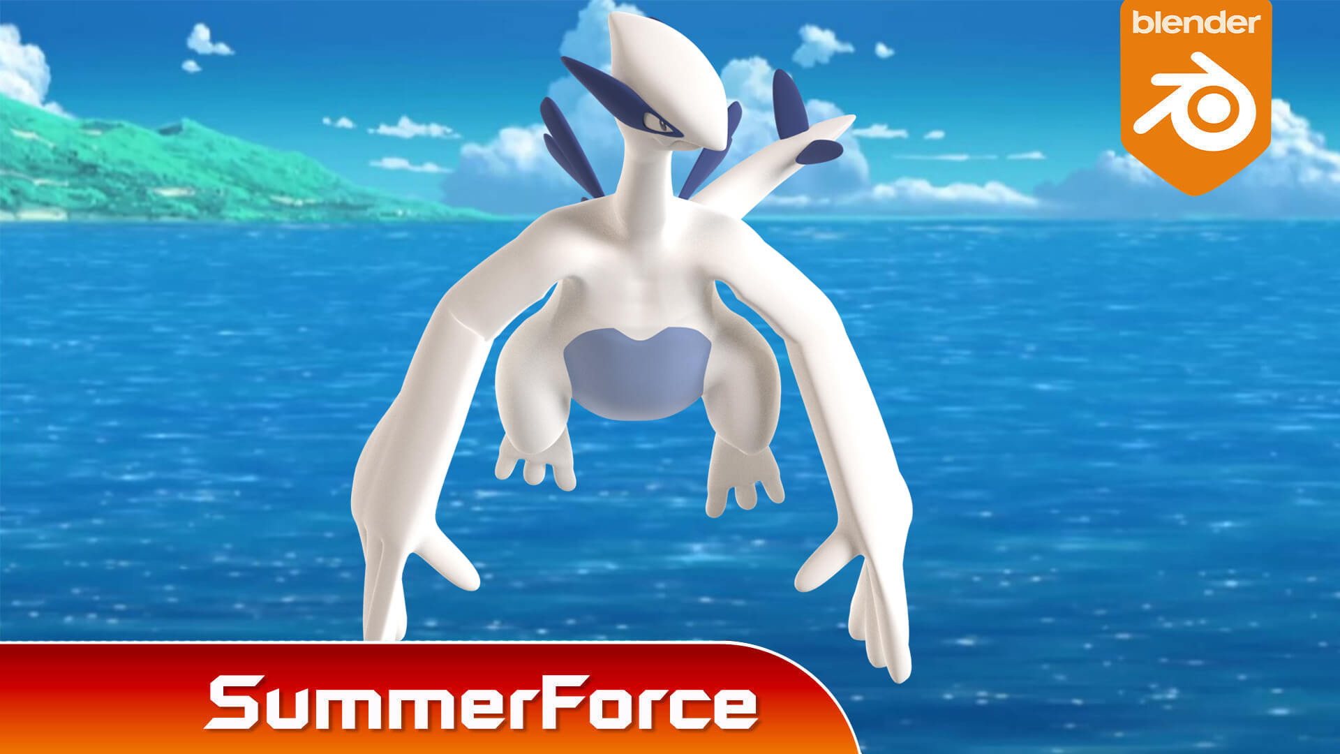 Lugia - Pokemon 3D Model by Summerforce