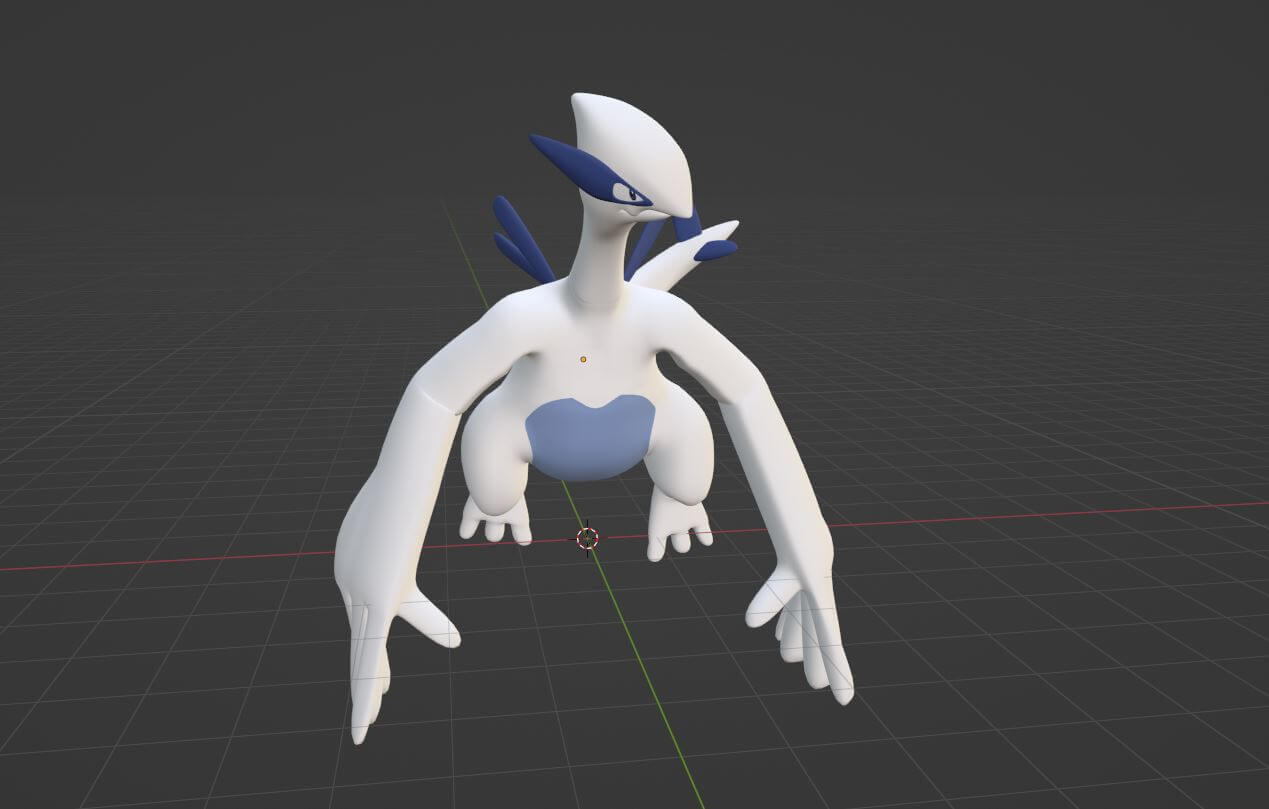 Lugia - Pokemon 3D Model by Summerforce