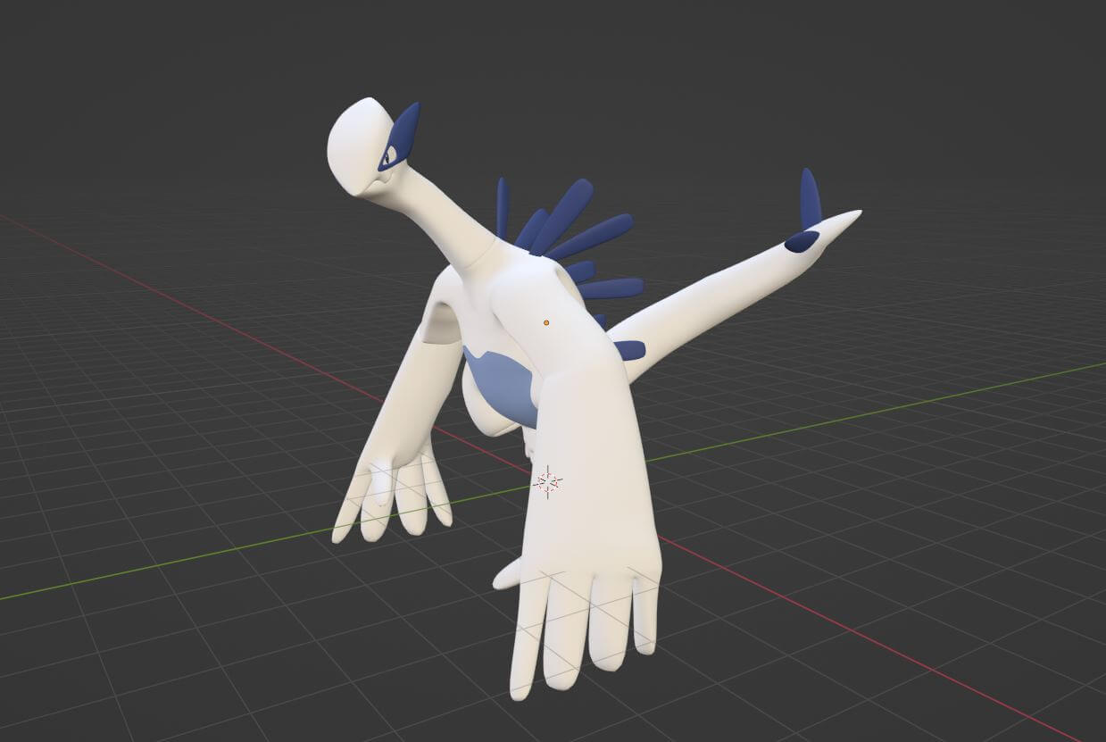 Lugia - Pokemon 3D Model by Summerforce