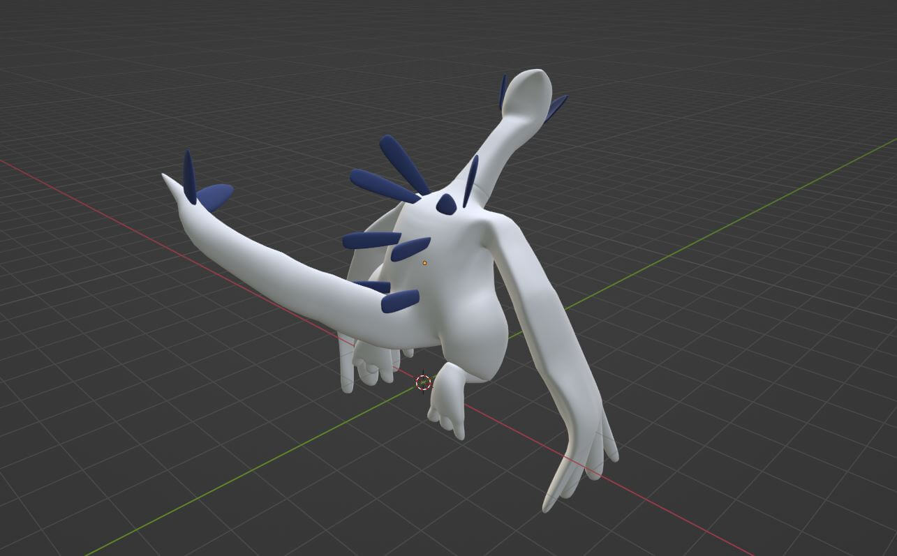 Lugia - Pokemon 3D Model by Summerforce