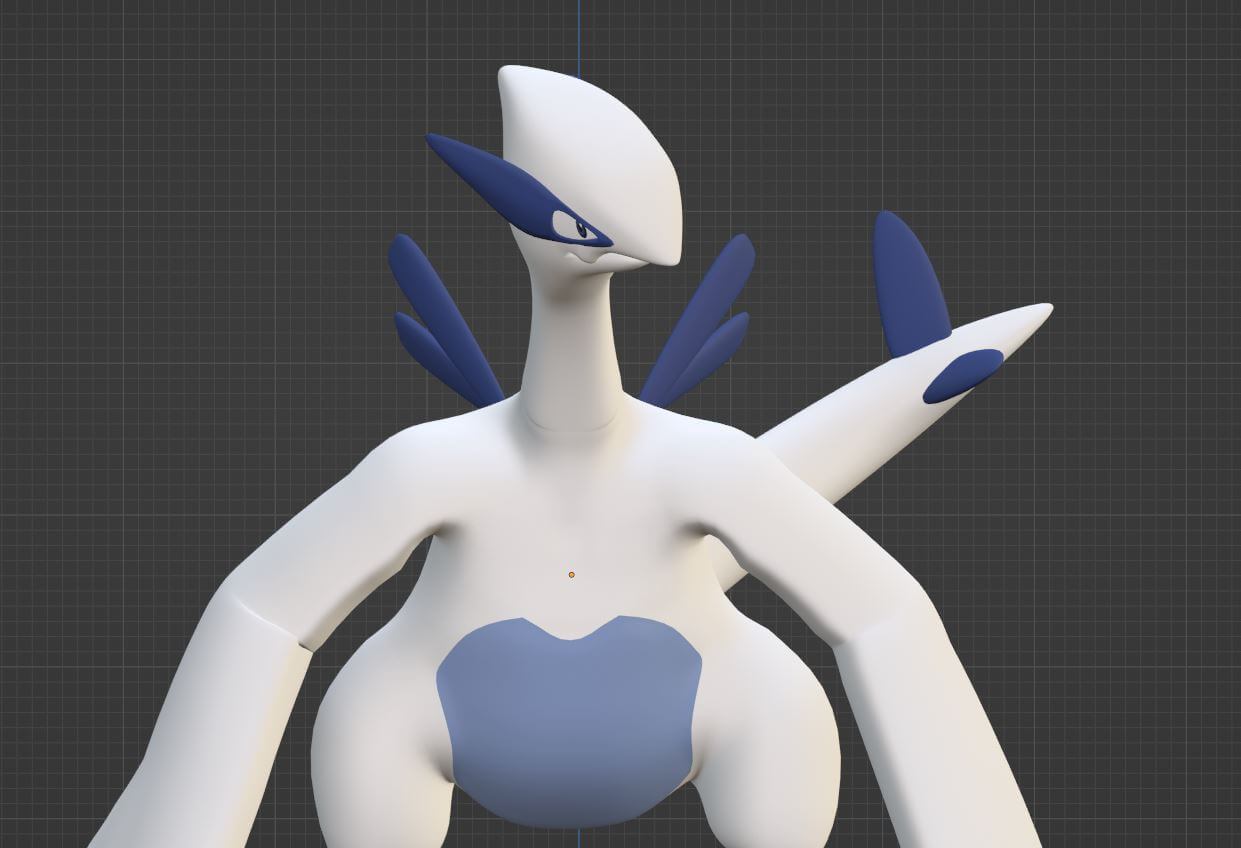 Lugia - Pokemon 3D Model by Summerforce