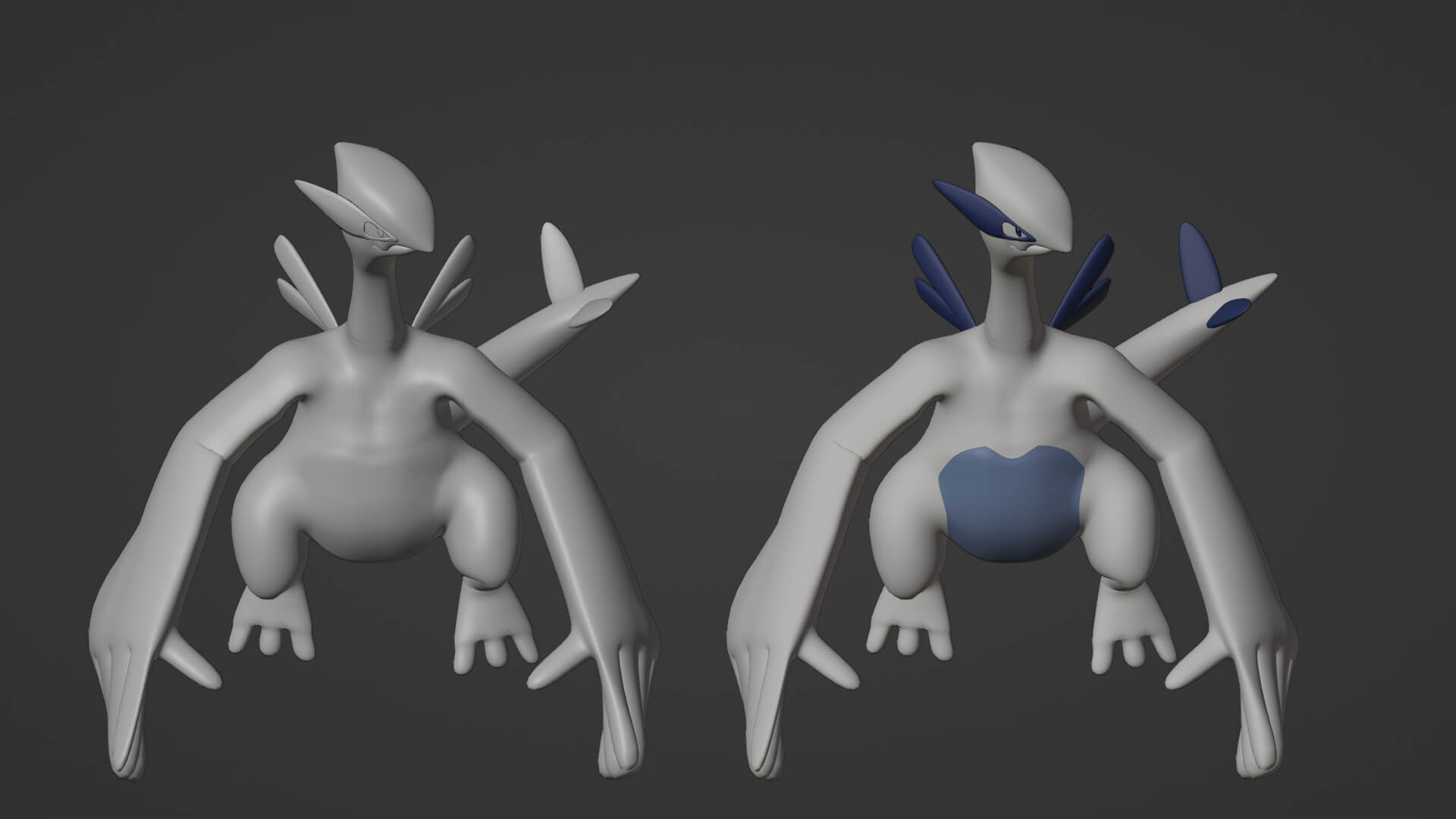 Lugia - Pokemon 3D Model by Summerforce