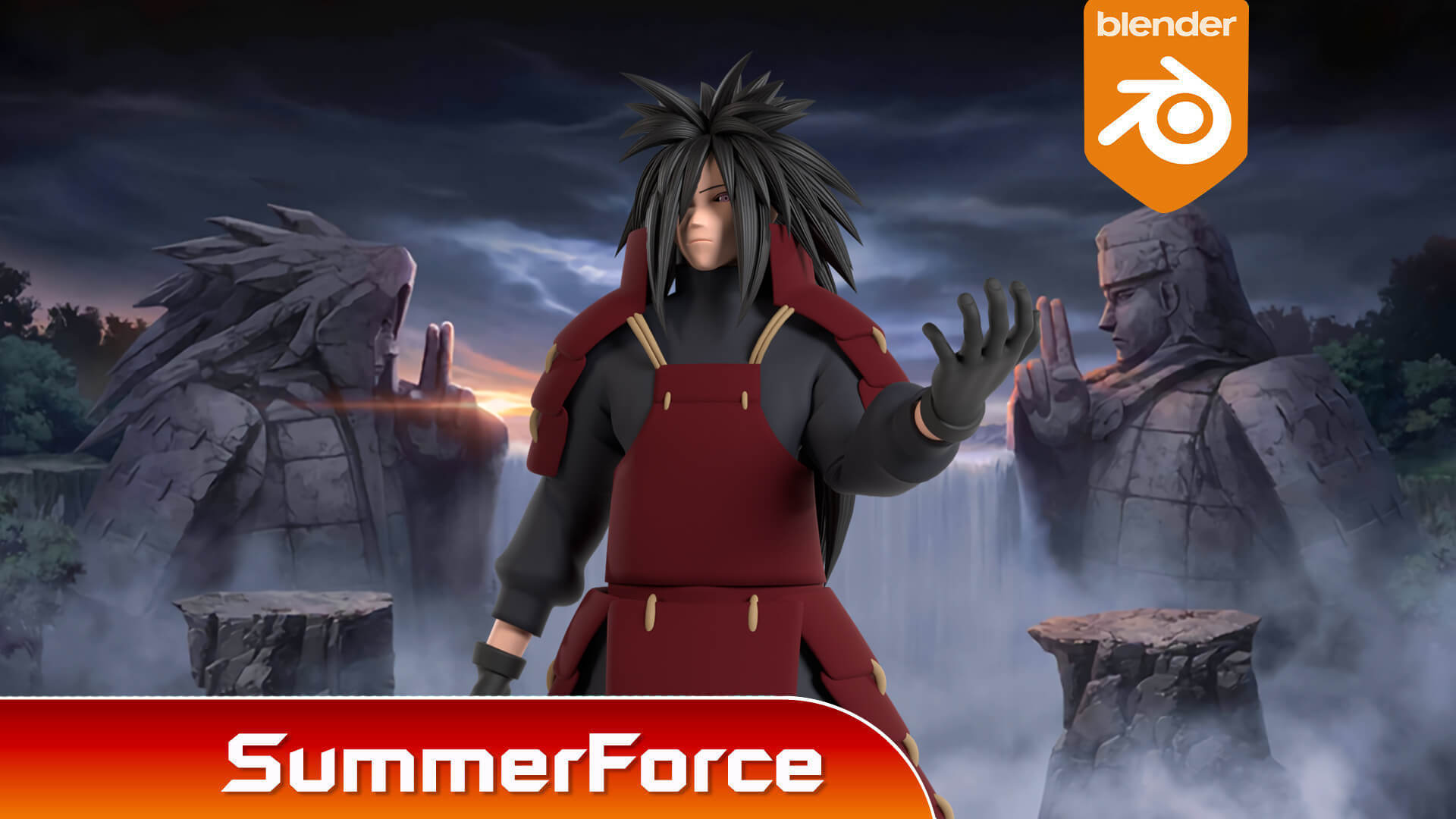 Madara Uchiha - Naruto Shippuden 3D Model by Summerforce