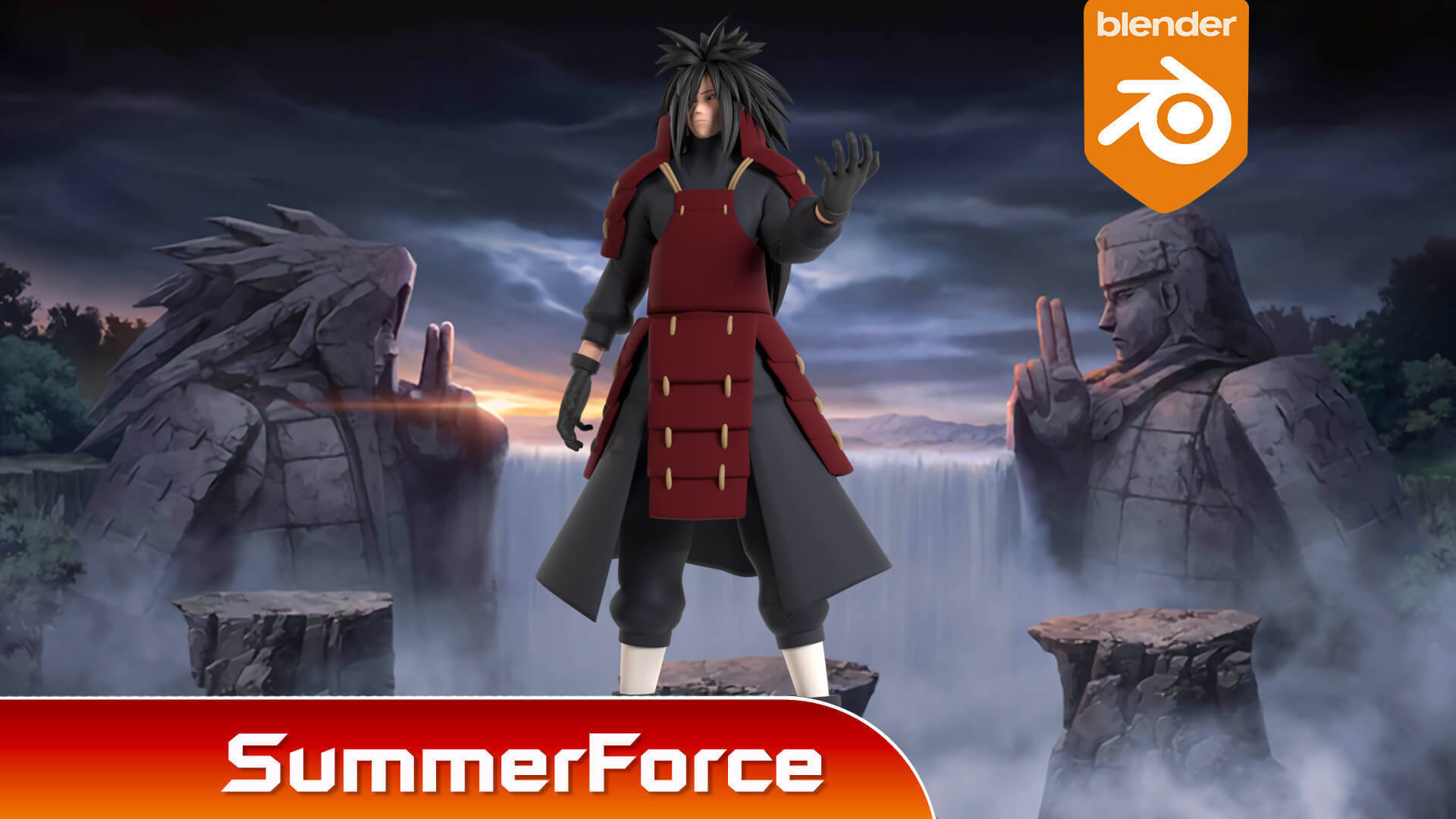 Madara Uchiha - Naruto Shippuden 3D Model by Summerforce
