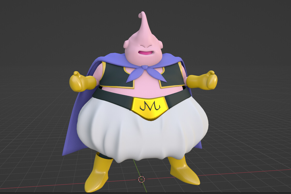 Majin Buu - Dragon Ball 3D Model by Summerforce