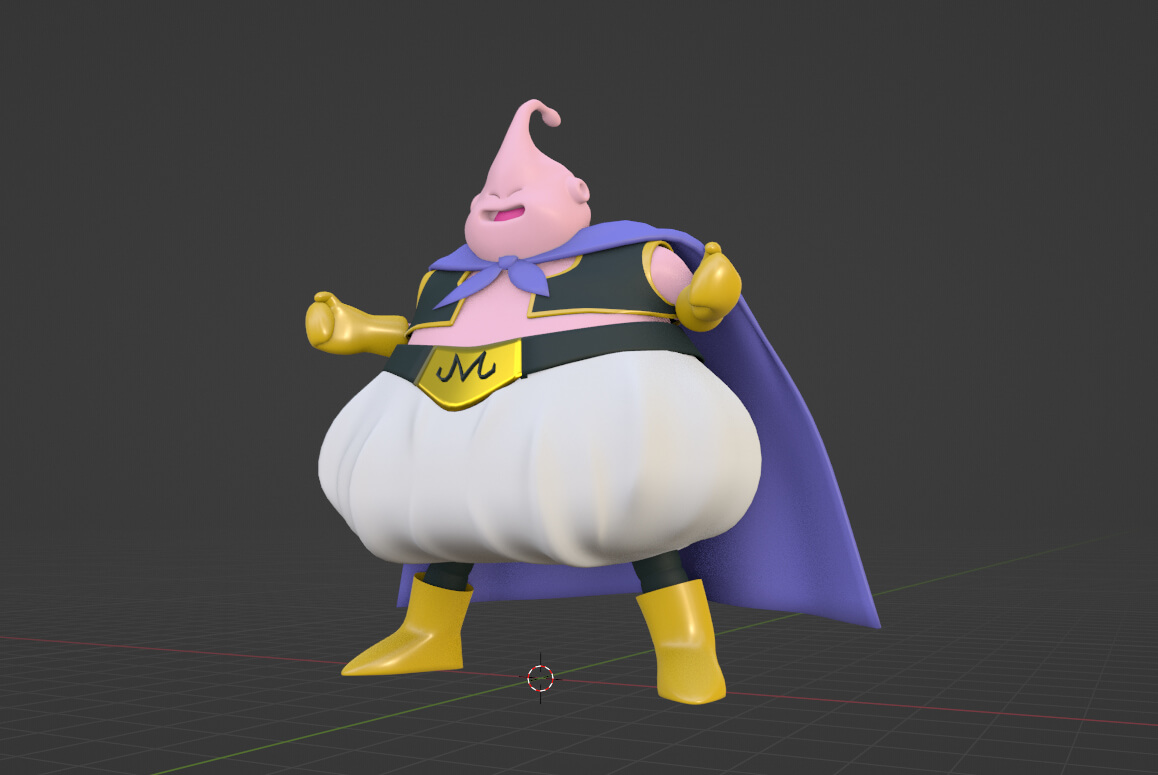 Majin Buu - Dragon Ball 3D Model by Summerforce