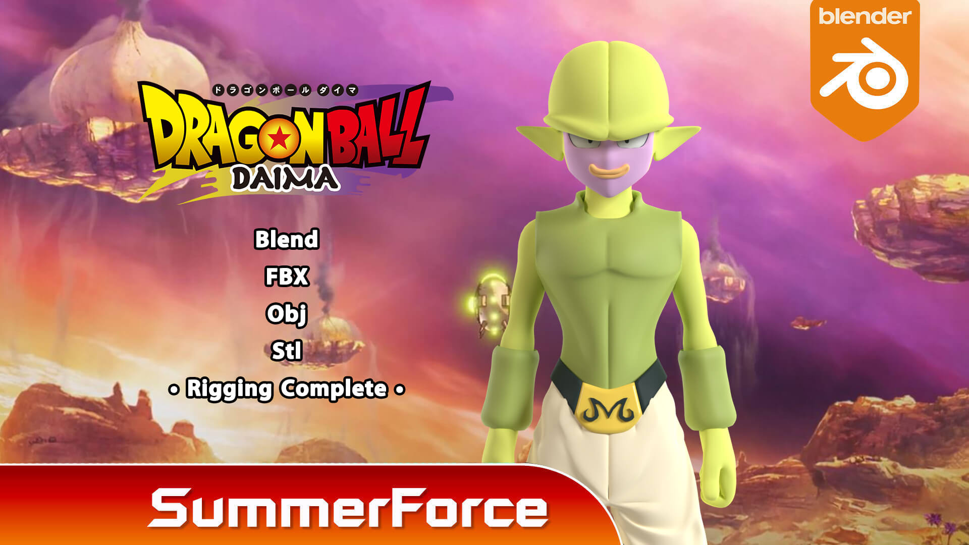 Majin Kuu - Dragonball Daima 3D Model by Summerforce