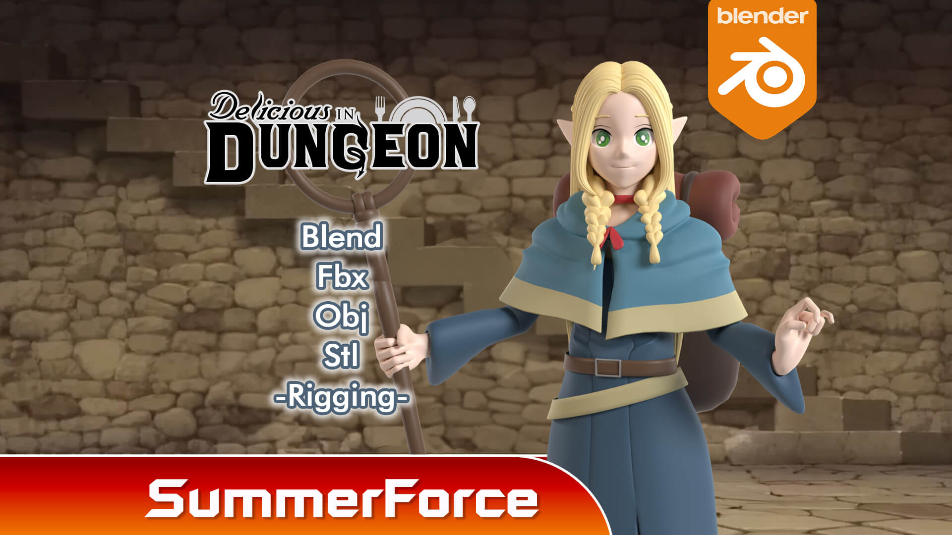 Marcille Donato - Delicious in Dungeon 3D Model by Summerforce