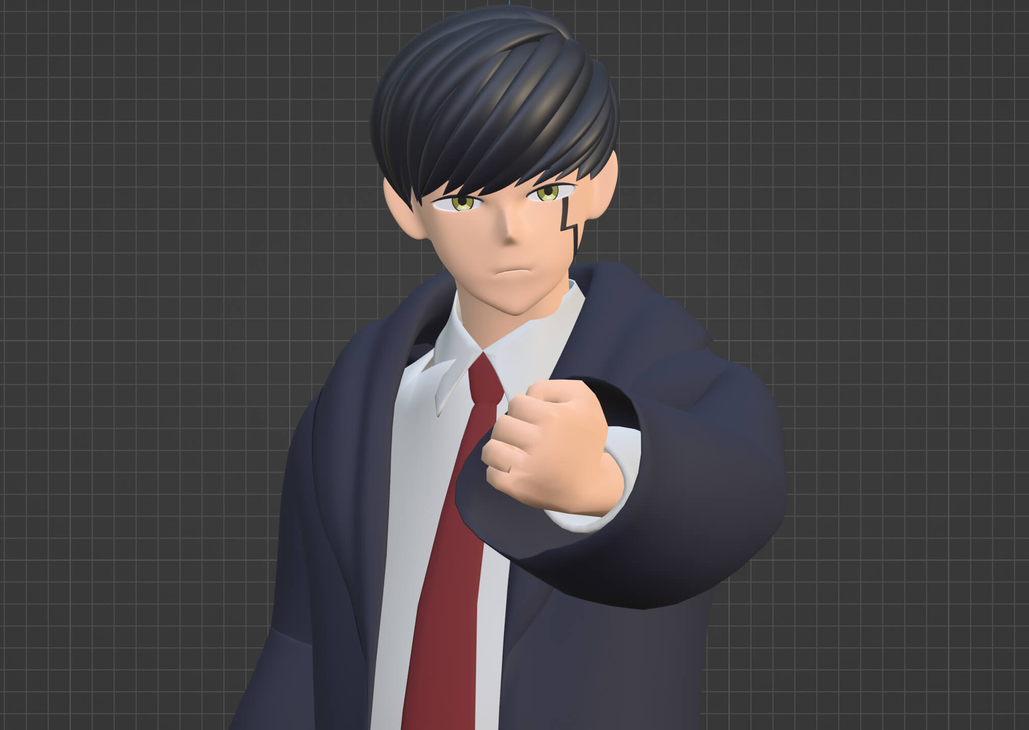 Mash Burnedead - Mashle 3D Model by Summerforce