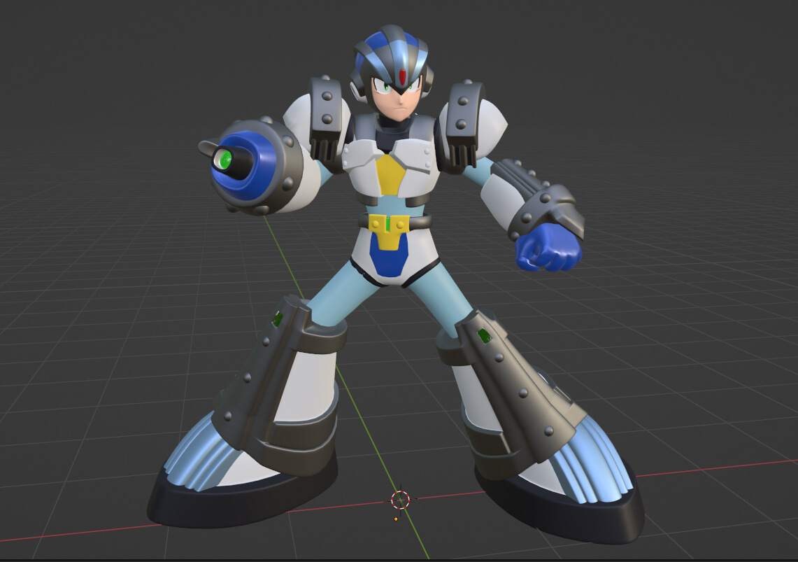 Mega Man Gaia Armor - Mega Man X5 3D Model by Summerforce
