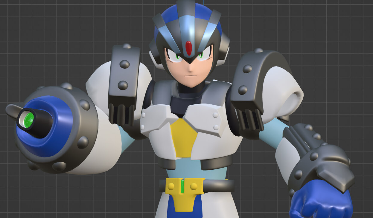 Mega Man Gaia Armor - Mega Man X5 3D Model by Summerforce