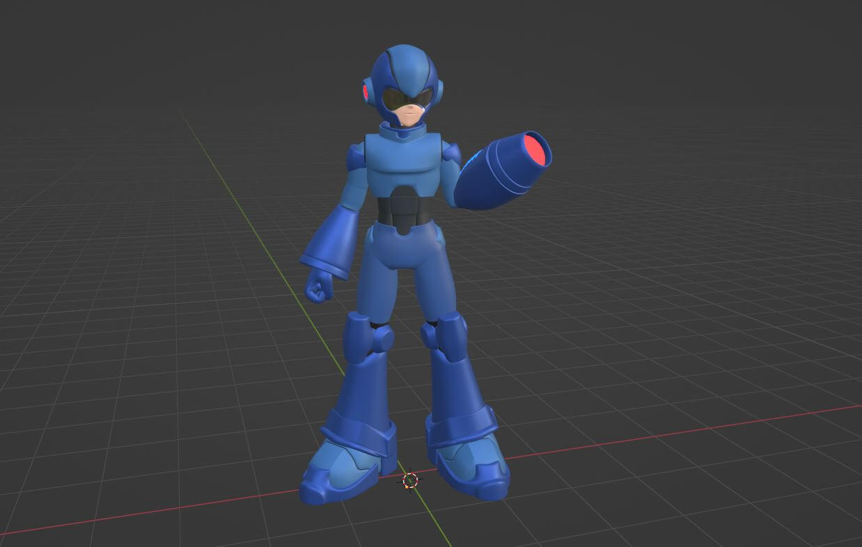 Mega Man - Secret Level 3D Model by Summerforce