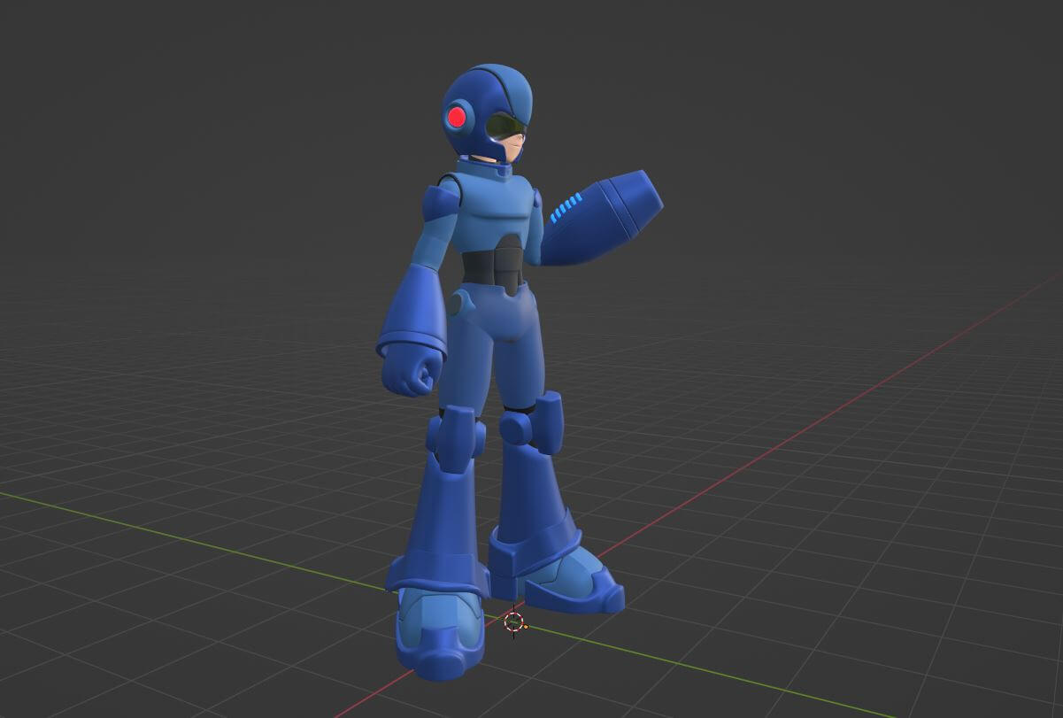 Mega Man - Secret Level 3D Model by Summerforce
