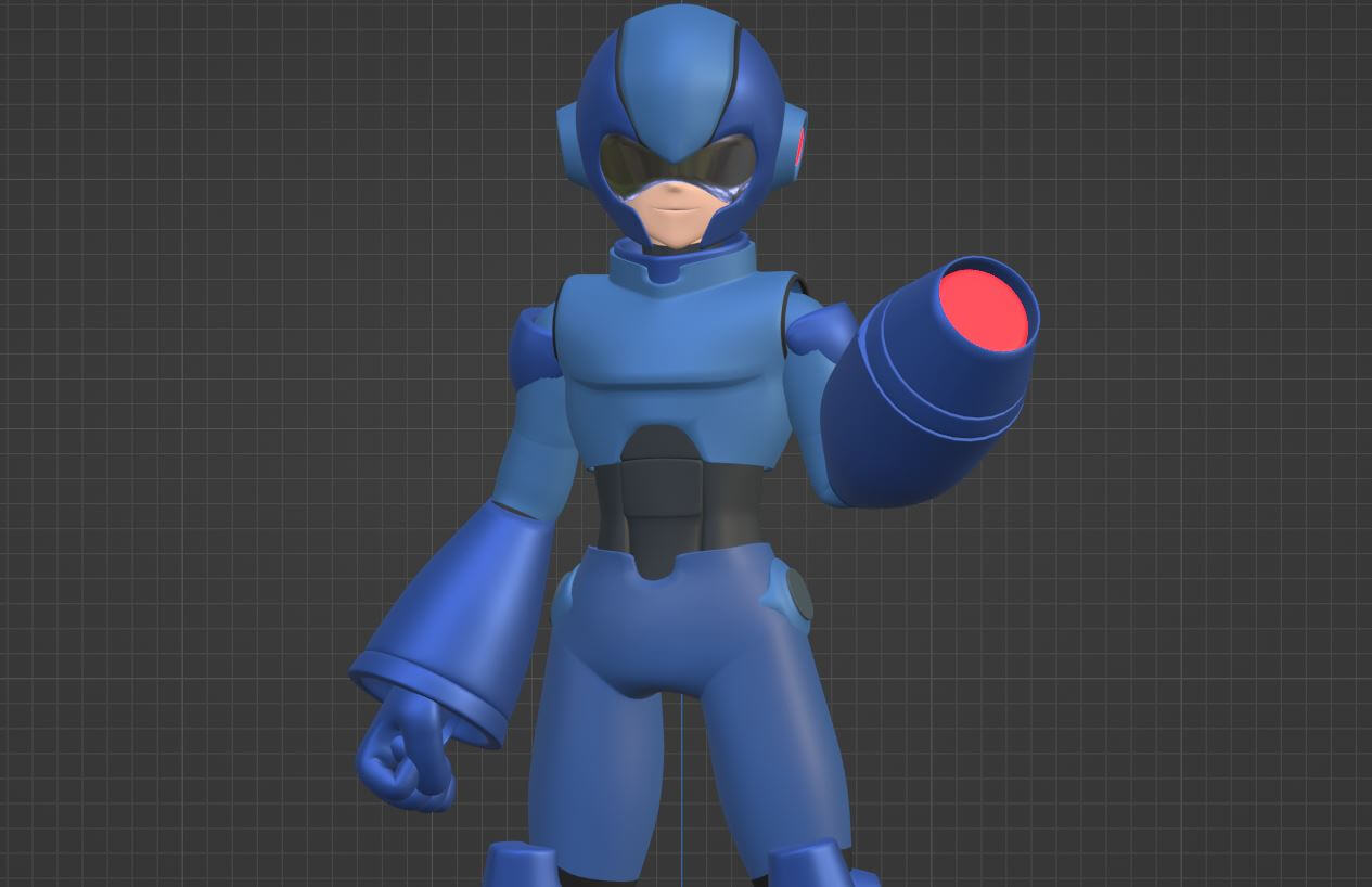 Mega Man - Secret Level 3D Model by Summerforce