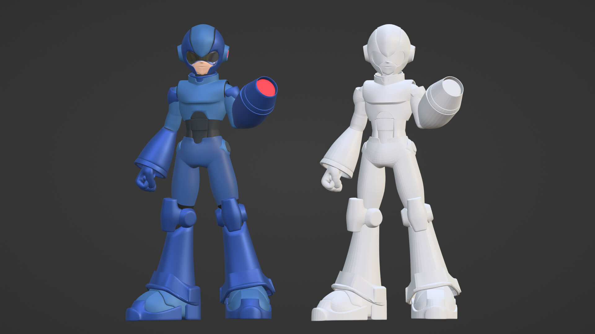 Mega Man - Secret Level 3D Model by Summerforce