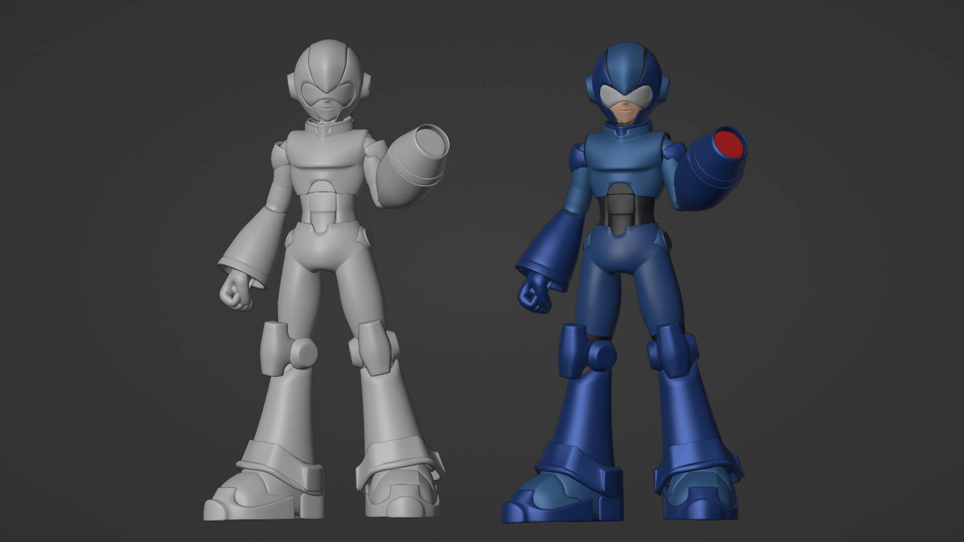 Mega Man - Secret Level 3D Model by Summerforce
