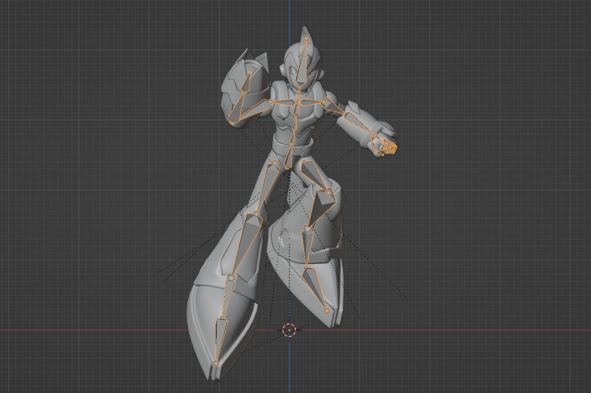 Mega Man Shadow Armor - Mega Man X6 3D Model by Summerforce