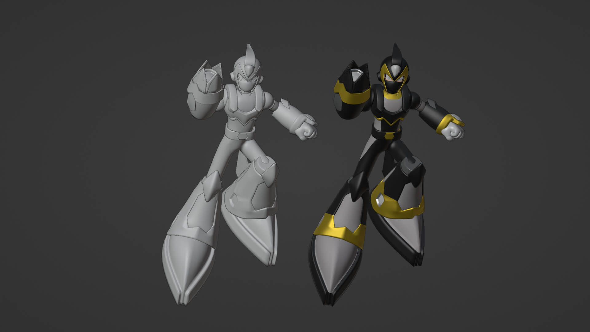 Mega Man Shadow Armor - Mega Man X6 3D Model by Summerforce