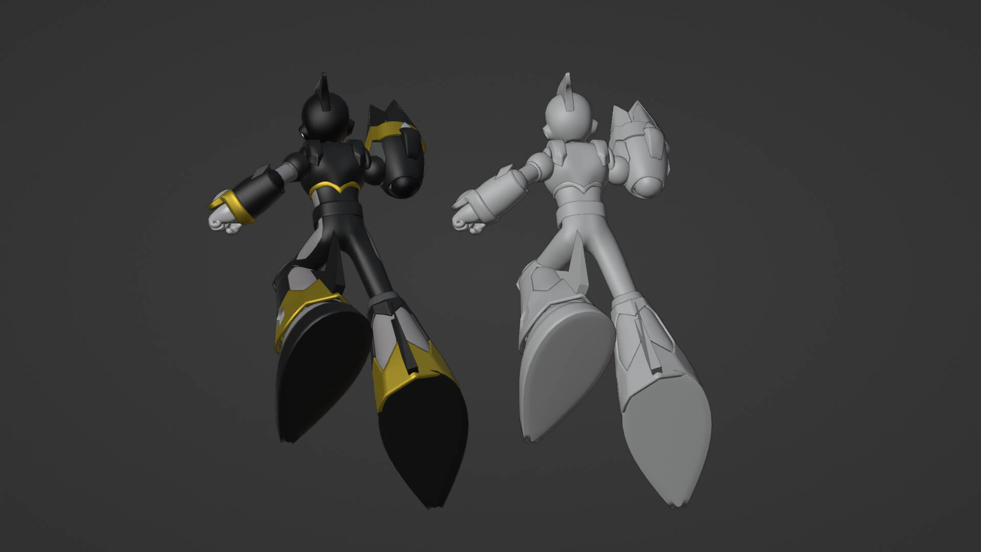 Mega Man Shadow Armor - Mega Man X6 3D Model by Summerforce