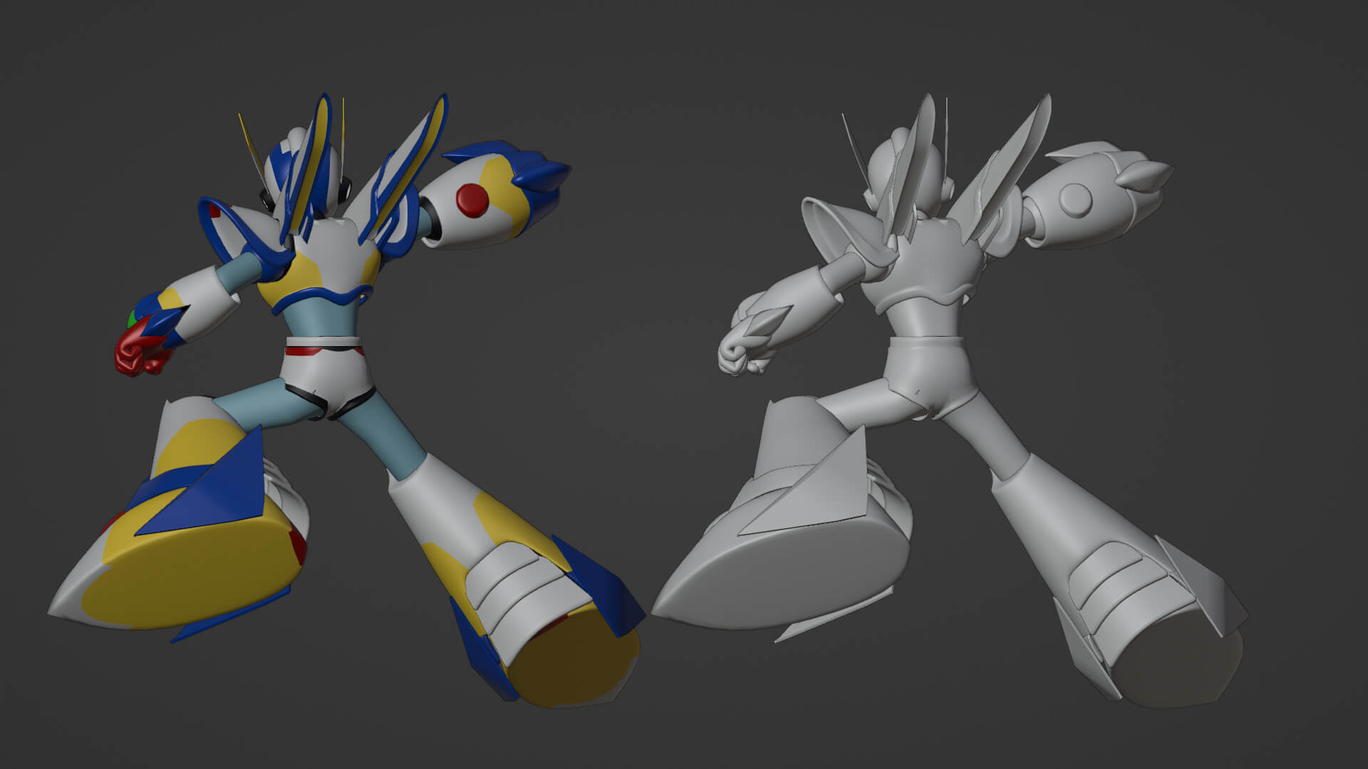 MegaMan Falcon Armor - Mega Man X5 3D Model by Summerforce