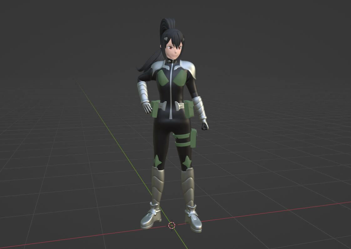 Mina Ashiro - Kaiju NO8 3D Model by Summerforce
