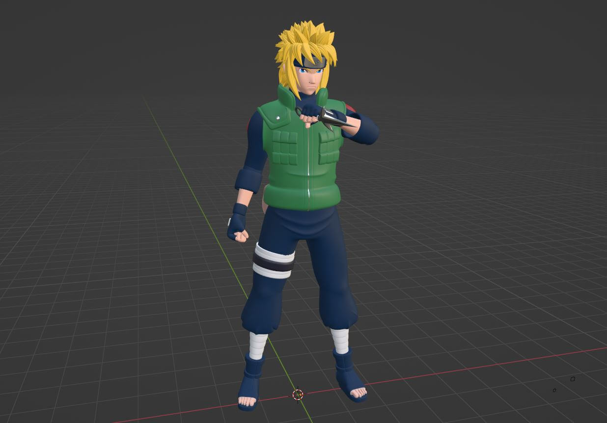 Minato Namikaze - Naruto Shippuden 3D Model by Summerforce