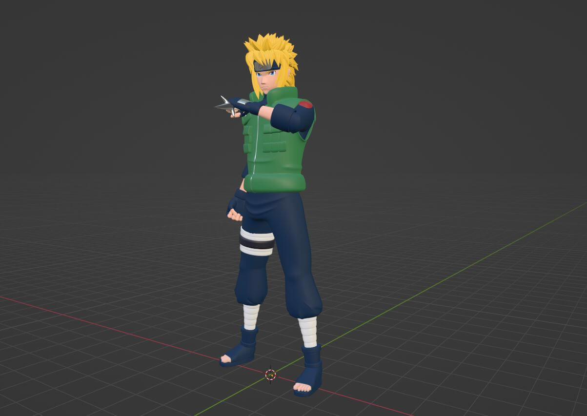 Minato Namikaze - Naruto Shippuden 3D Model by Summerforce