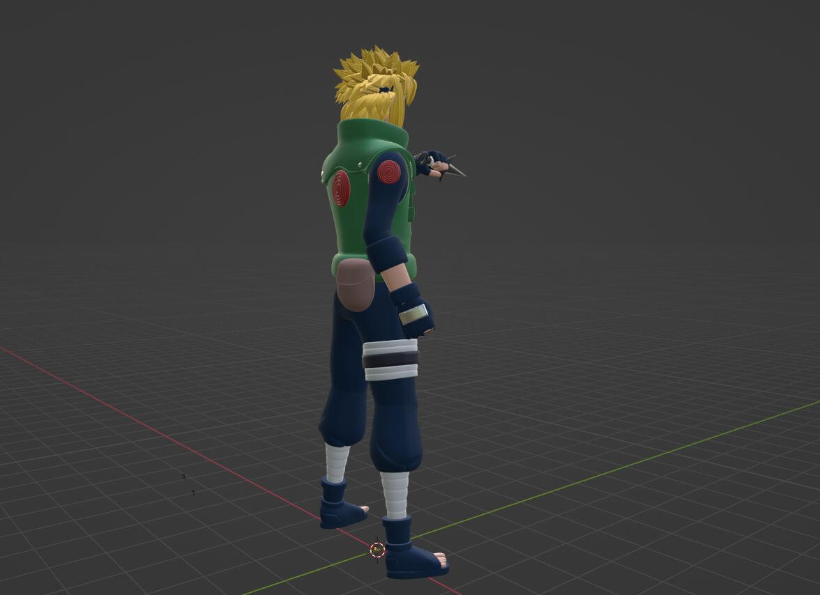 Minato Namikaze - Naruto Shippuden 3D Model by Summerforce