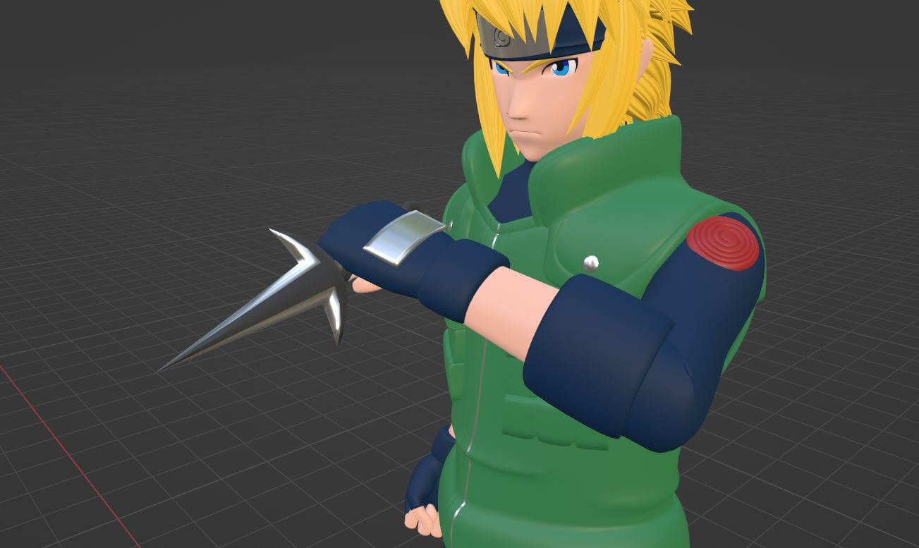 Minato Namikaze - Naruto Shippuden 3D Model by Summerforce