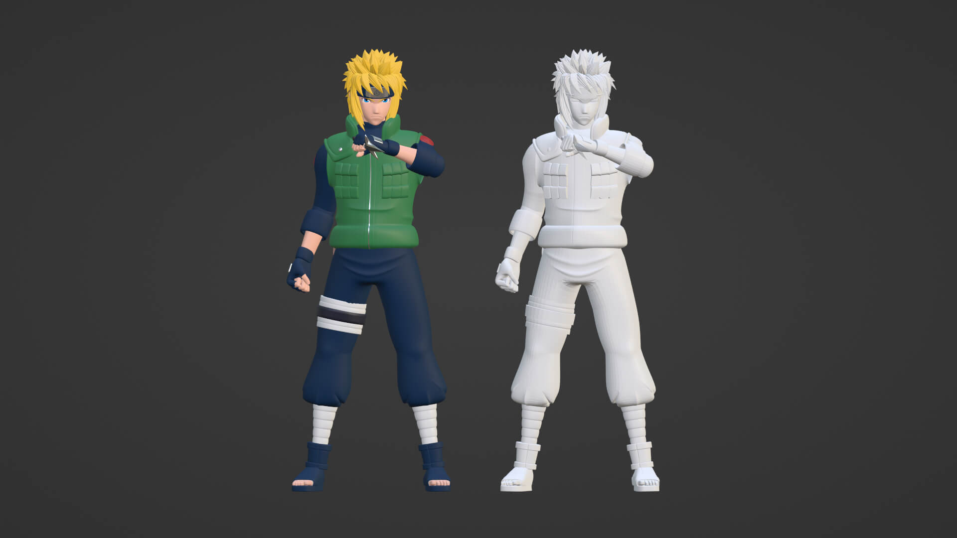 Minato Namikaze - Naruto Shippuden 3D Model by Summerforce