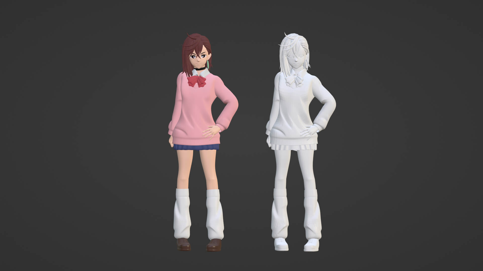 Momo Ayase - Dandadan 3D Model by Summerforce