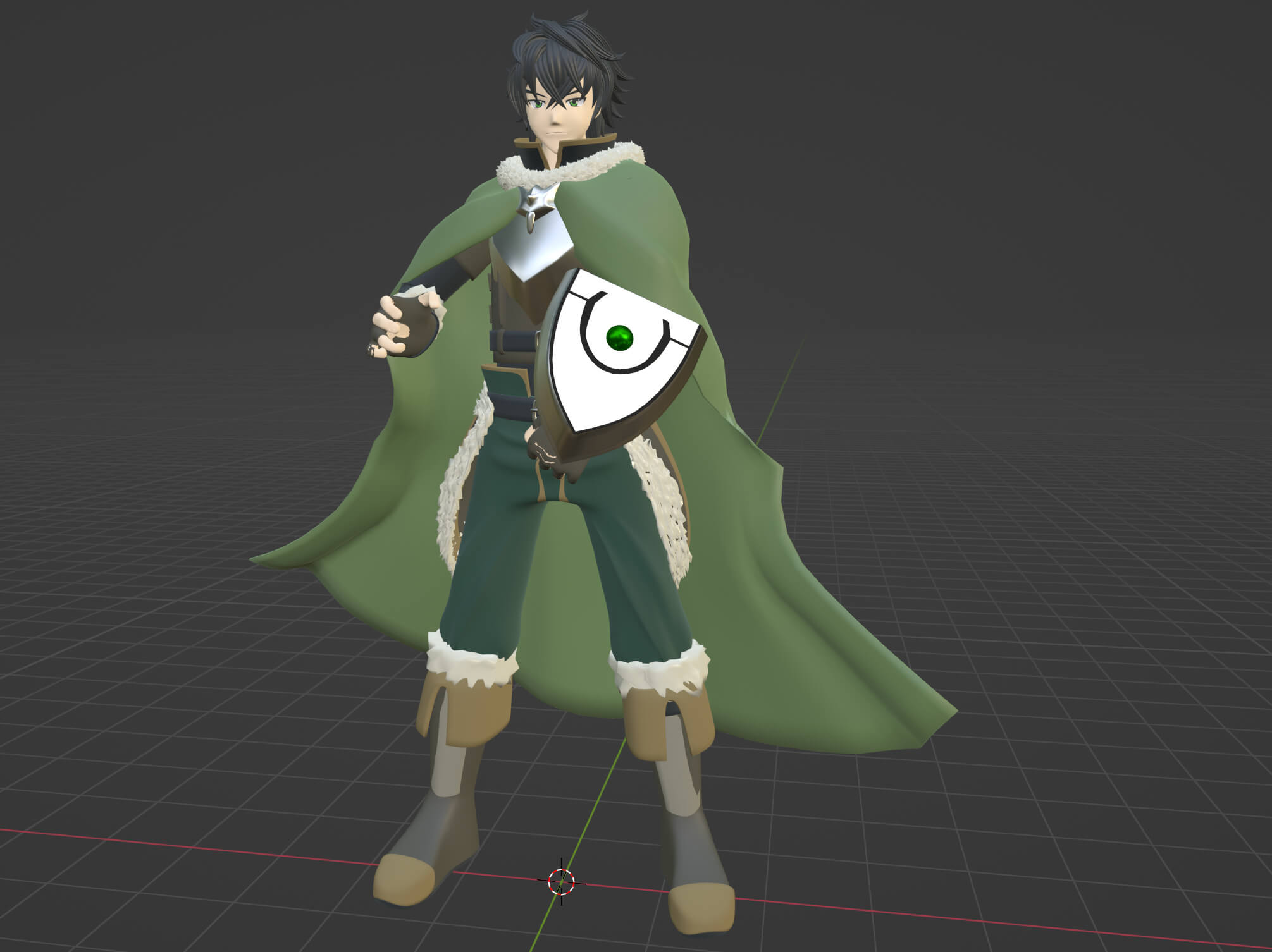 Naofumi Iwatani - Rising of The Shield Hero 3D Model by Summerforce