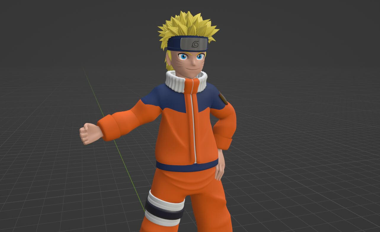 Naruto Uzumaki - Naruto Shippuden 3D Model by Summerforce