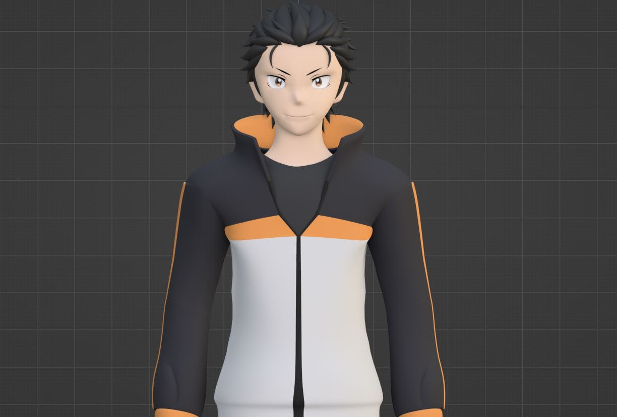 Natsuki Subaru - Rezero 3D Model by Summerforce