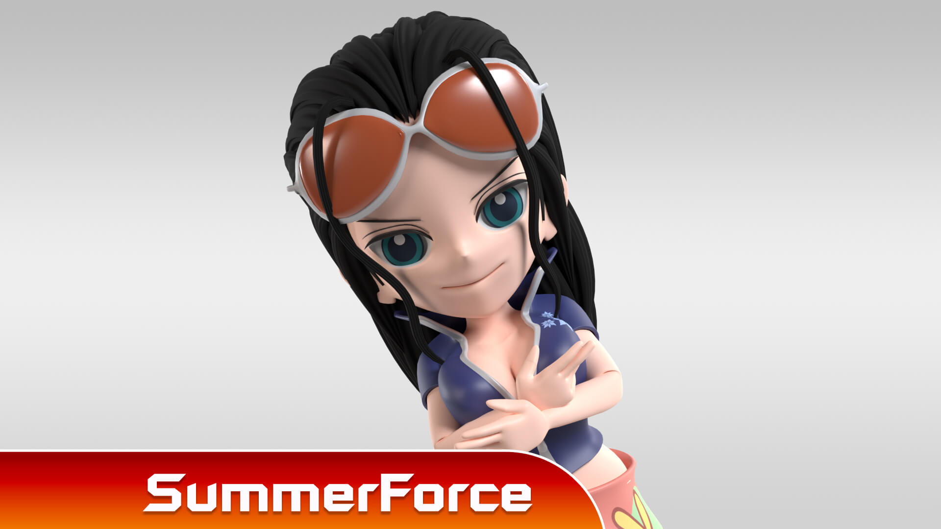 Nico Robin SD - One Piece 3D Model by Summerforce