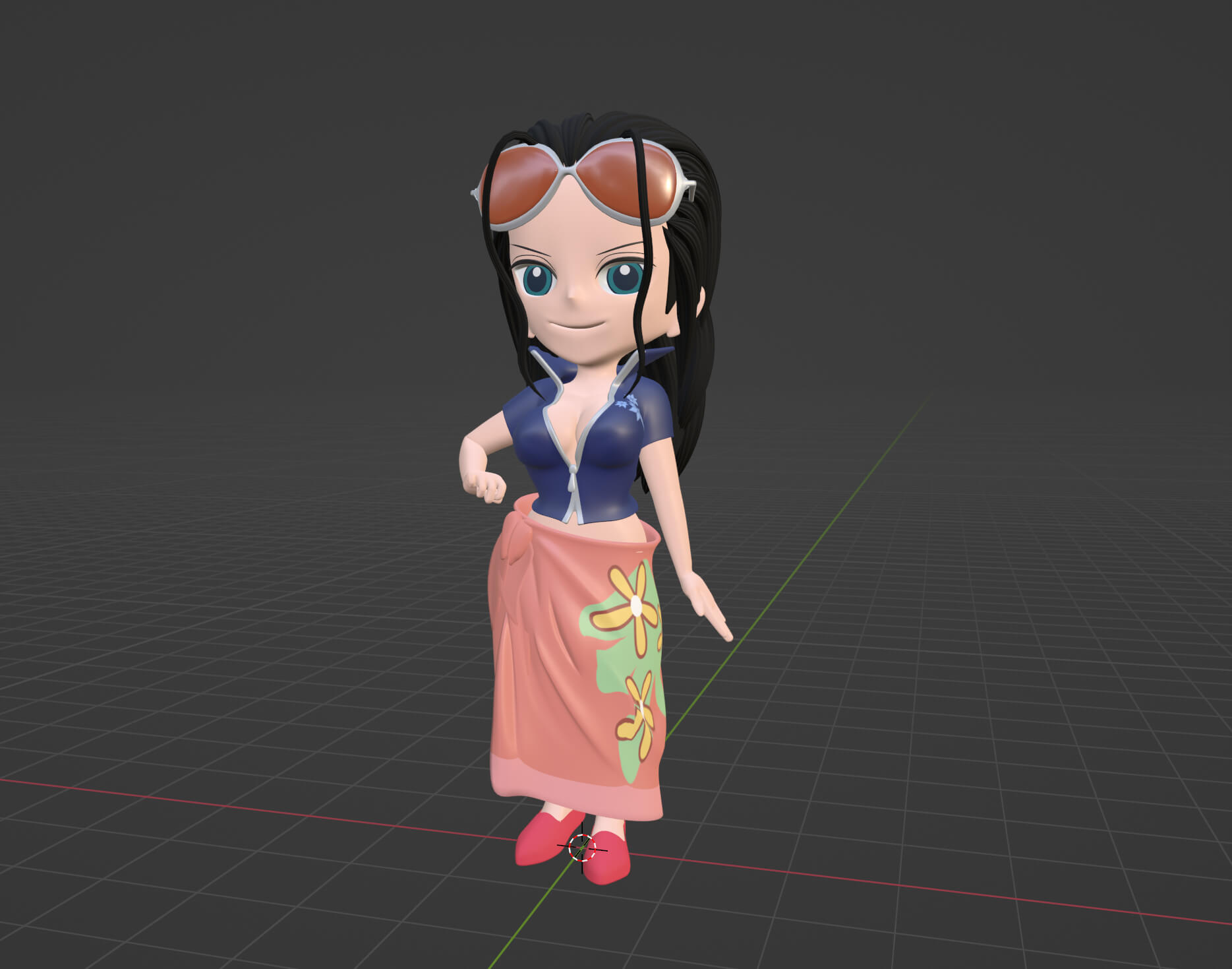 Nico Robin SD - One Piece 3D Model by Summerforce