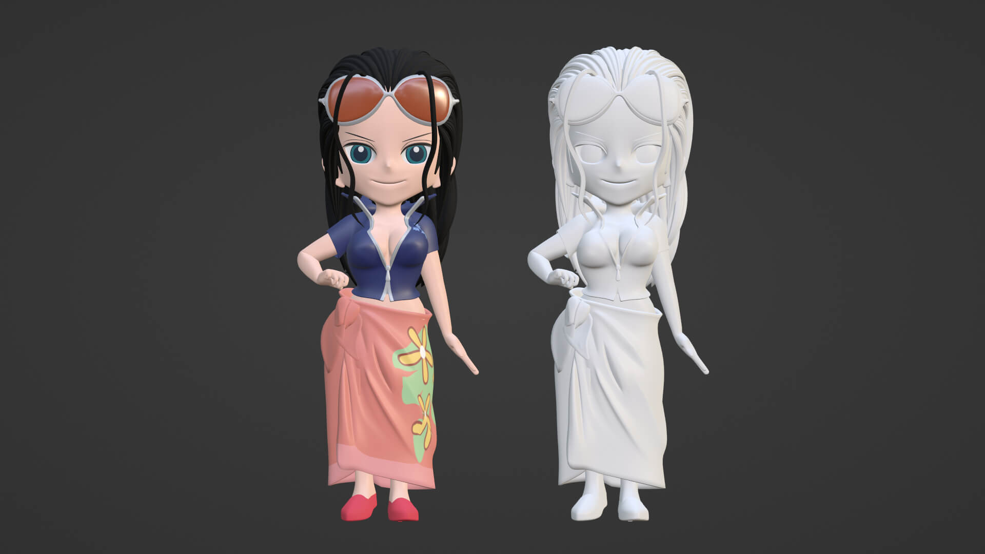 Nico Robin SD - One Piece 3D Model by Summerforce