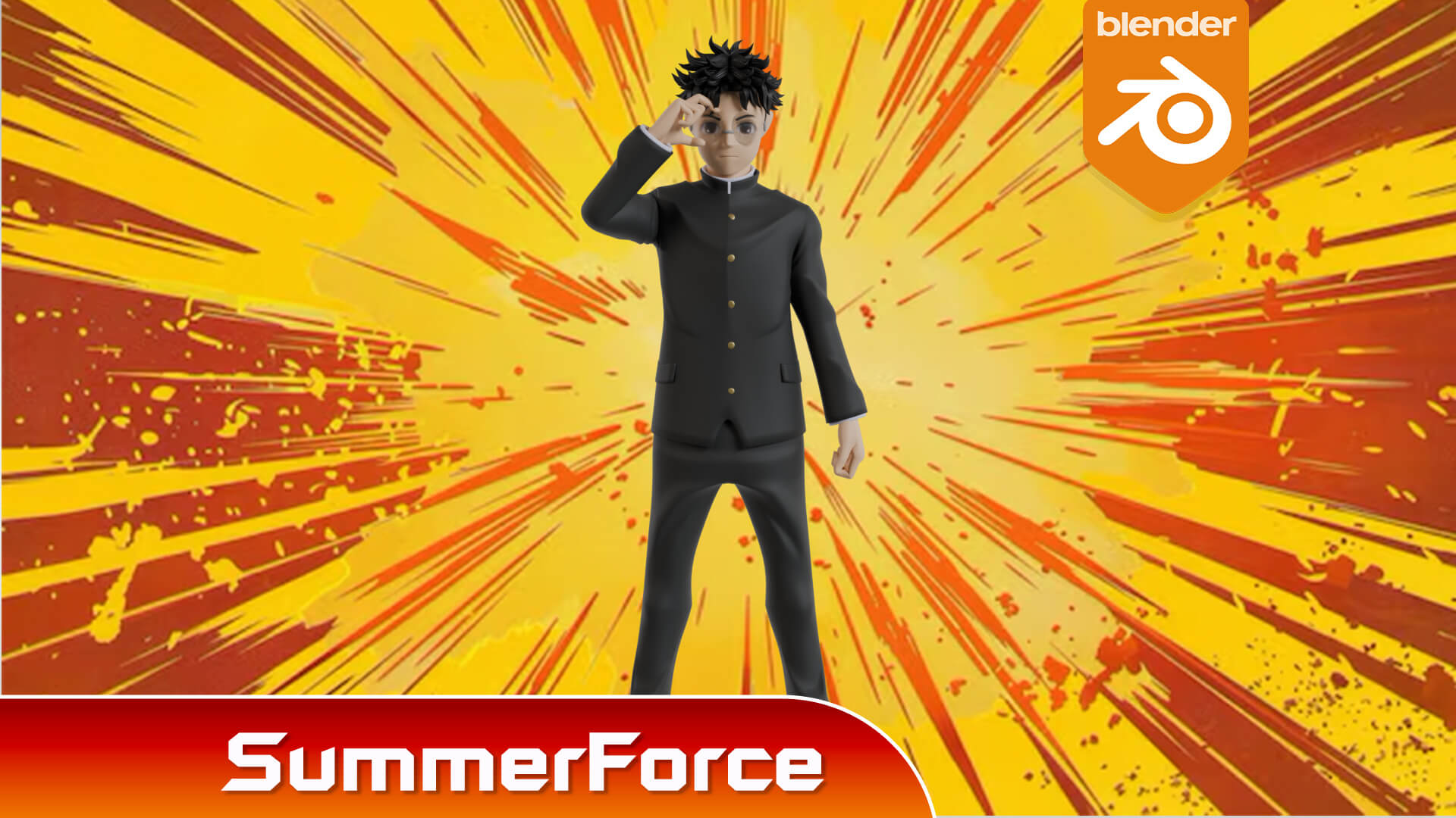 Okarun - Dandadan 3D Model by Summerforce