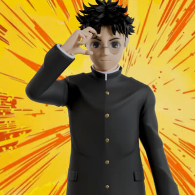 Okarun Turbo Granny Form - Dandadan 3D Model by Summerforce