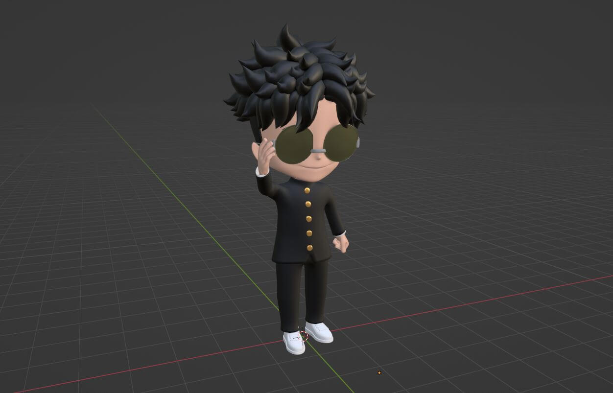 Okarun SD - Dandadan 3D Model by Summerforce