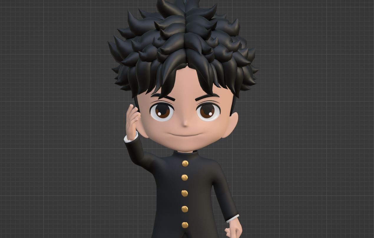 Okarun SD - Dandadan 3D Model by Summerforce
