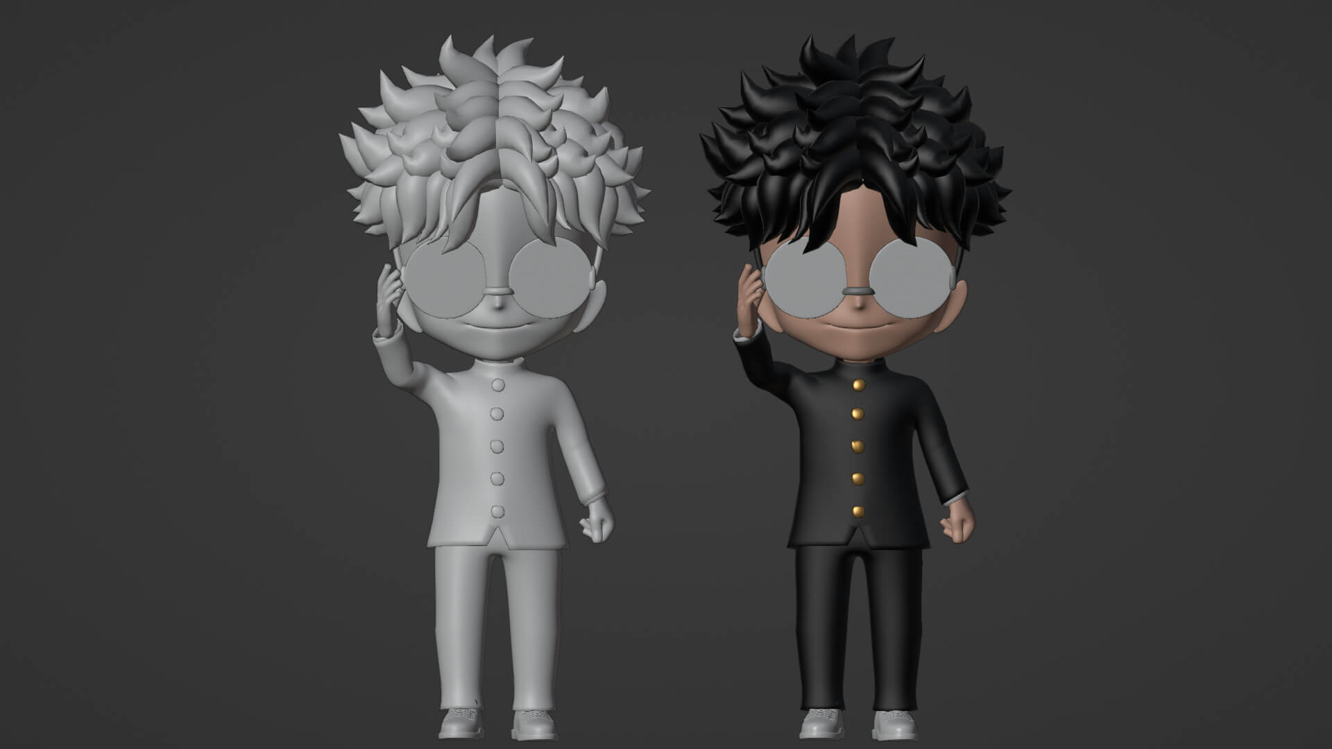 Okarun SD - Dandadan 3D Model by Summerforce