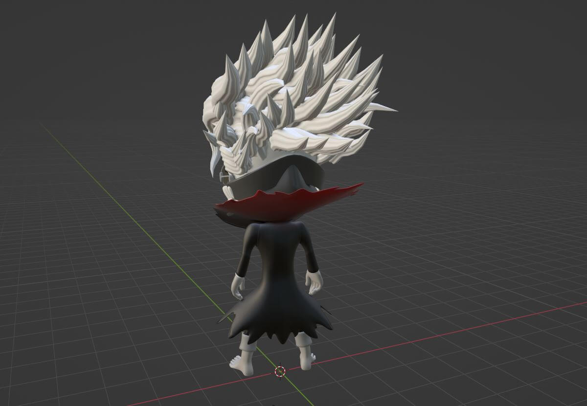 Okarun Turbo Granny Form SD - Dandadan 3D Model by Summerforce