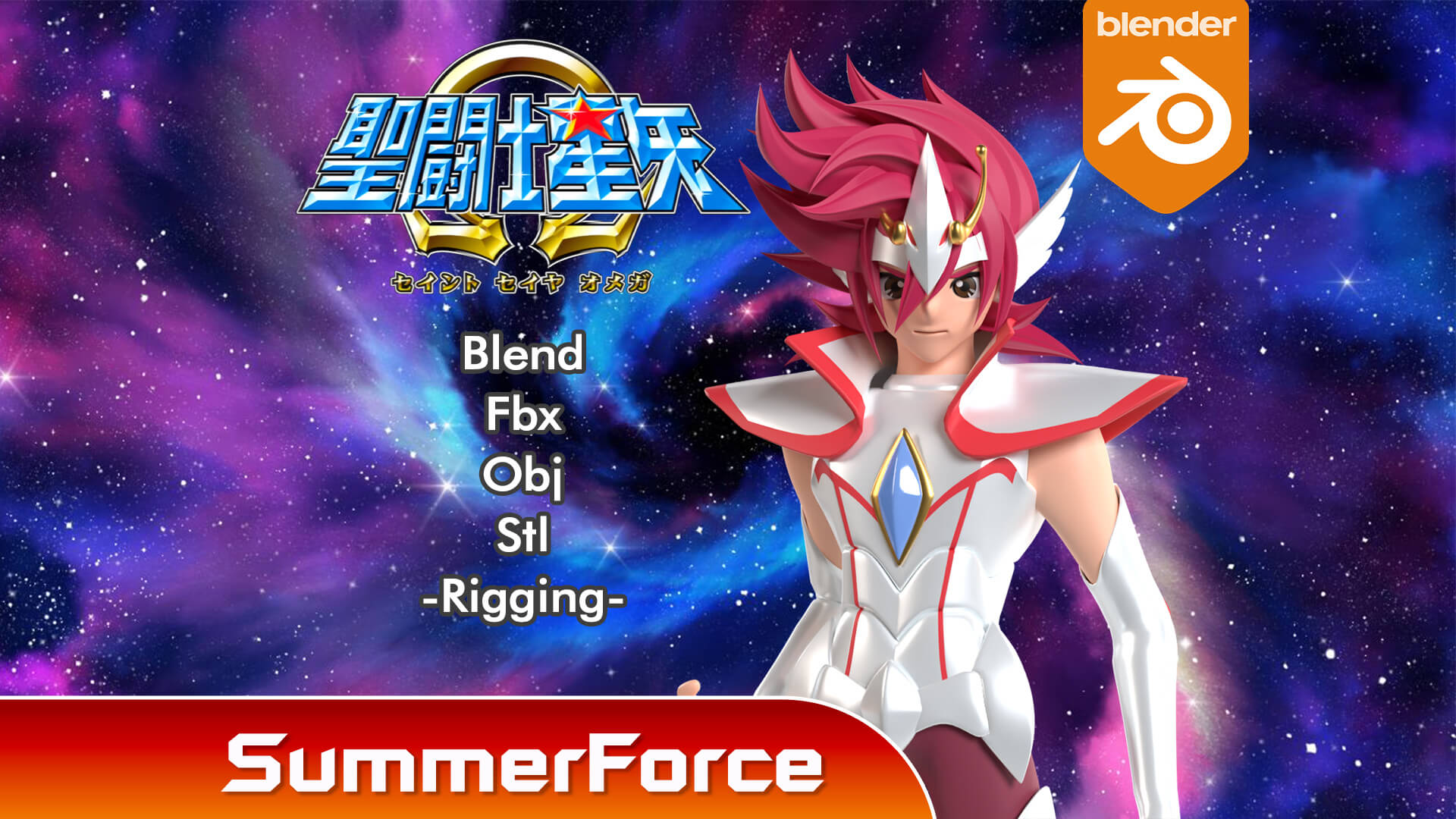 Pegasus Kouga - Saint Seiya Omega 3D Model by Summerforce