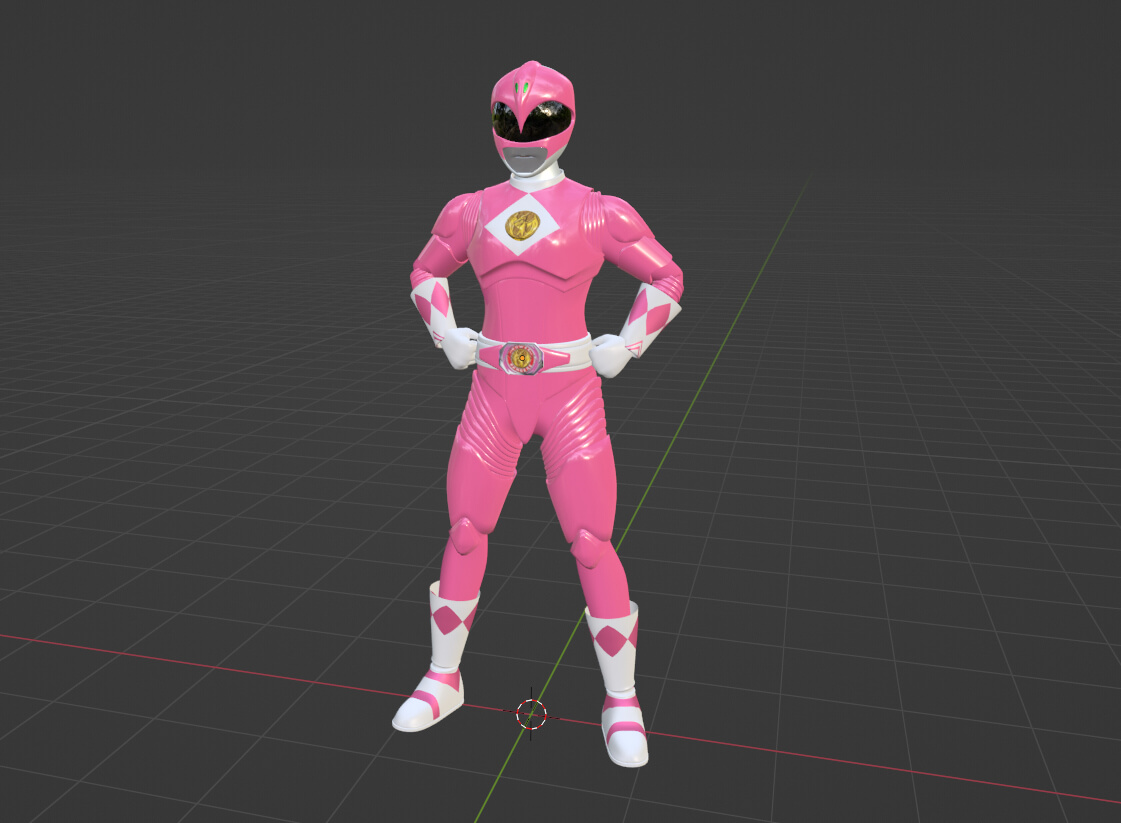 Pink Ranger - Mighty Morphin Power Rangers The Movie 3D Model by ...