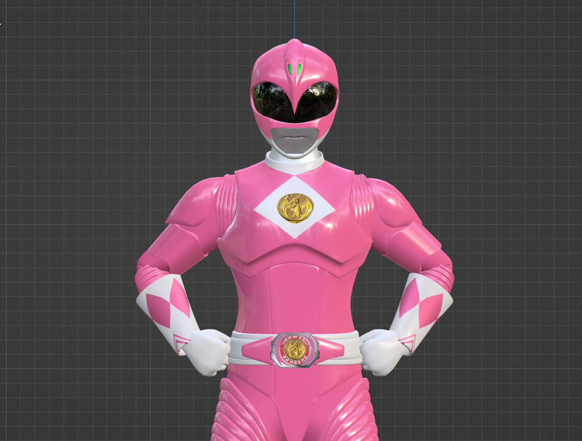 Pink Ranger - Mighty Morphin Power Rangers The Movie 3D Model by ...