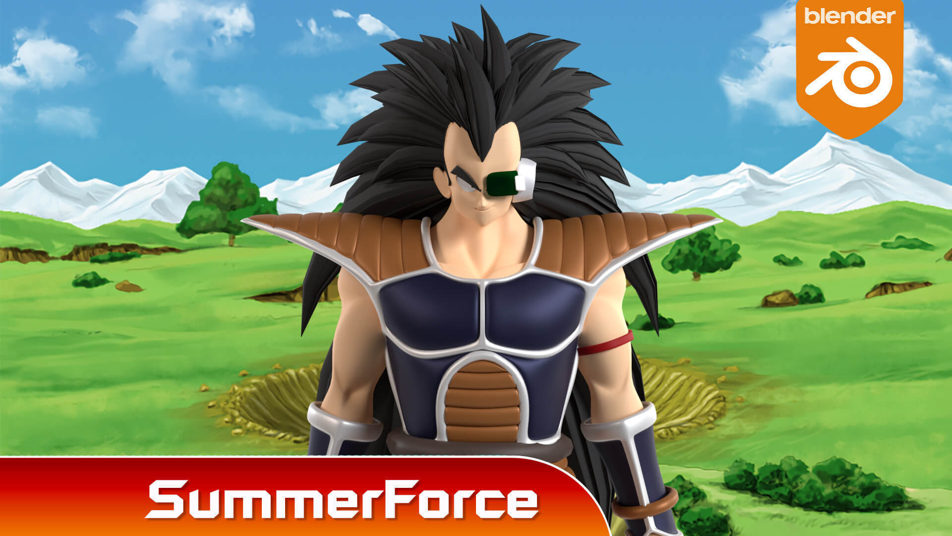 Raditz - Dragonball 3D Model by Summerforce
