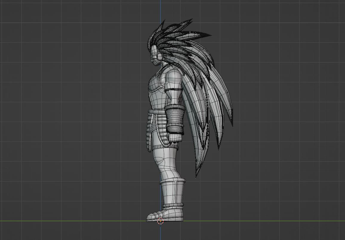 Raditz - Dragonball 3D Model by Summerforce