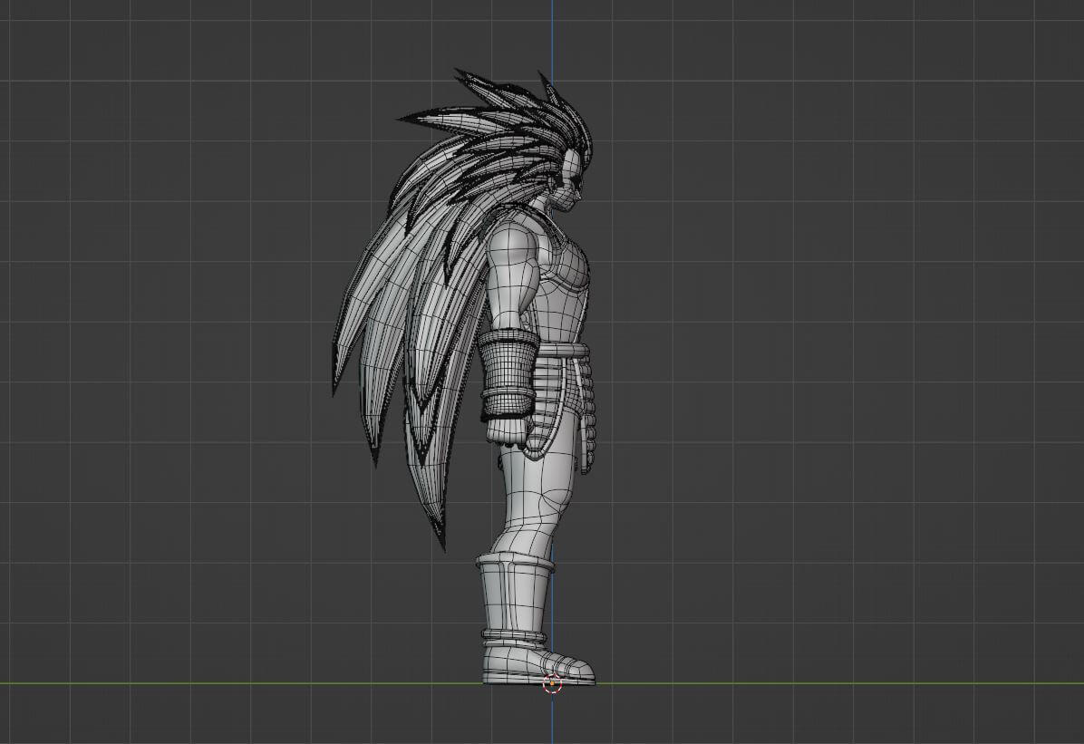 Raditz - Dragonball 3D Model by Summerforce