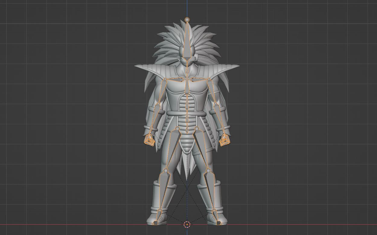Raditz - Dragonball 3D Model by Summerforce